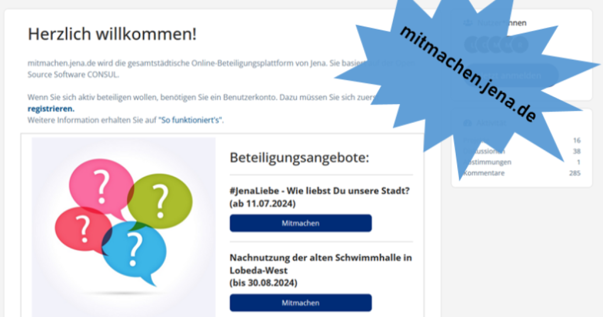 Partizipative Stadtentwicklung | SMARTCITY JENA Partizipative Stadtentwicklung | SMARTCITY JENA